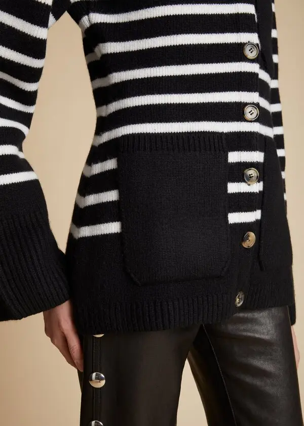 KHAITE カーディガン Suzette striped cardigan khaite-suzette-striped-